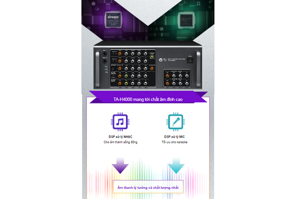 Amply công suất Karaoke TJ TA H4000 | SAIGON HD